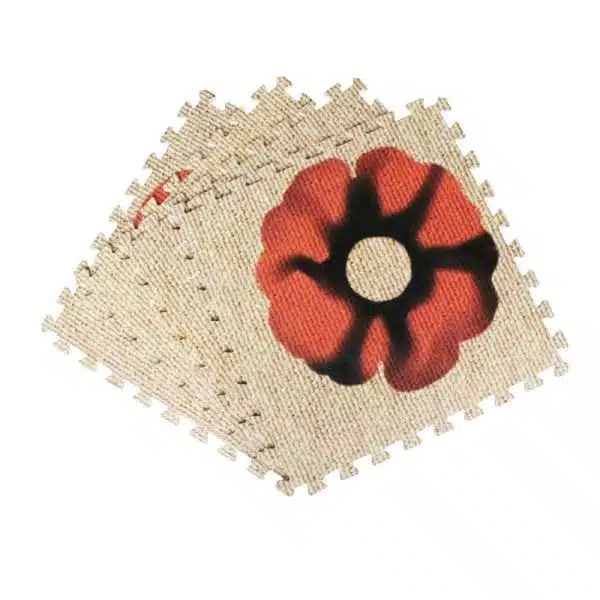Flower Pattern Mat – Soft & Non-Slip Play Mat for Kids & Home